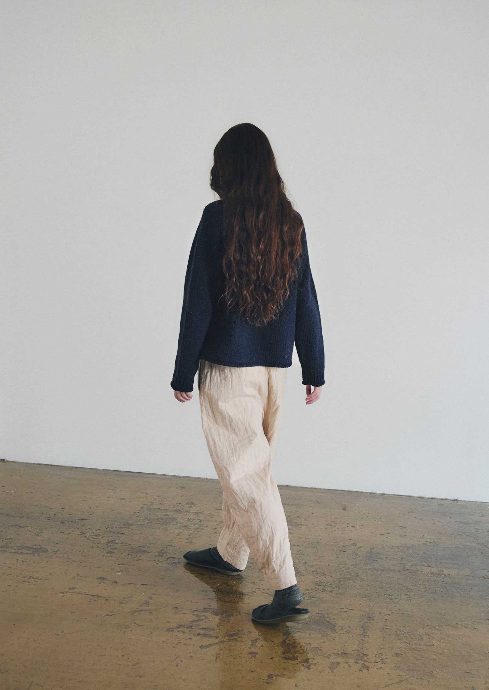 Orla Donegal Wool Sweater | Navy | TOAST