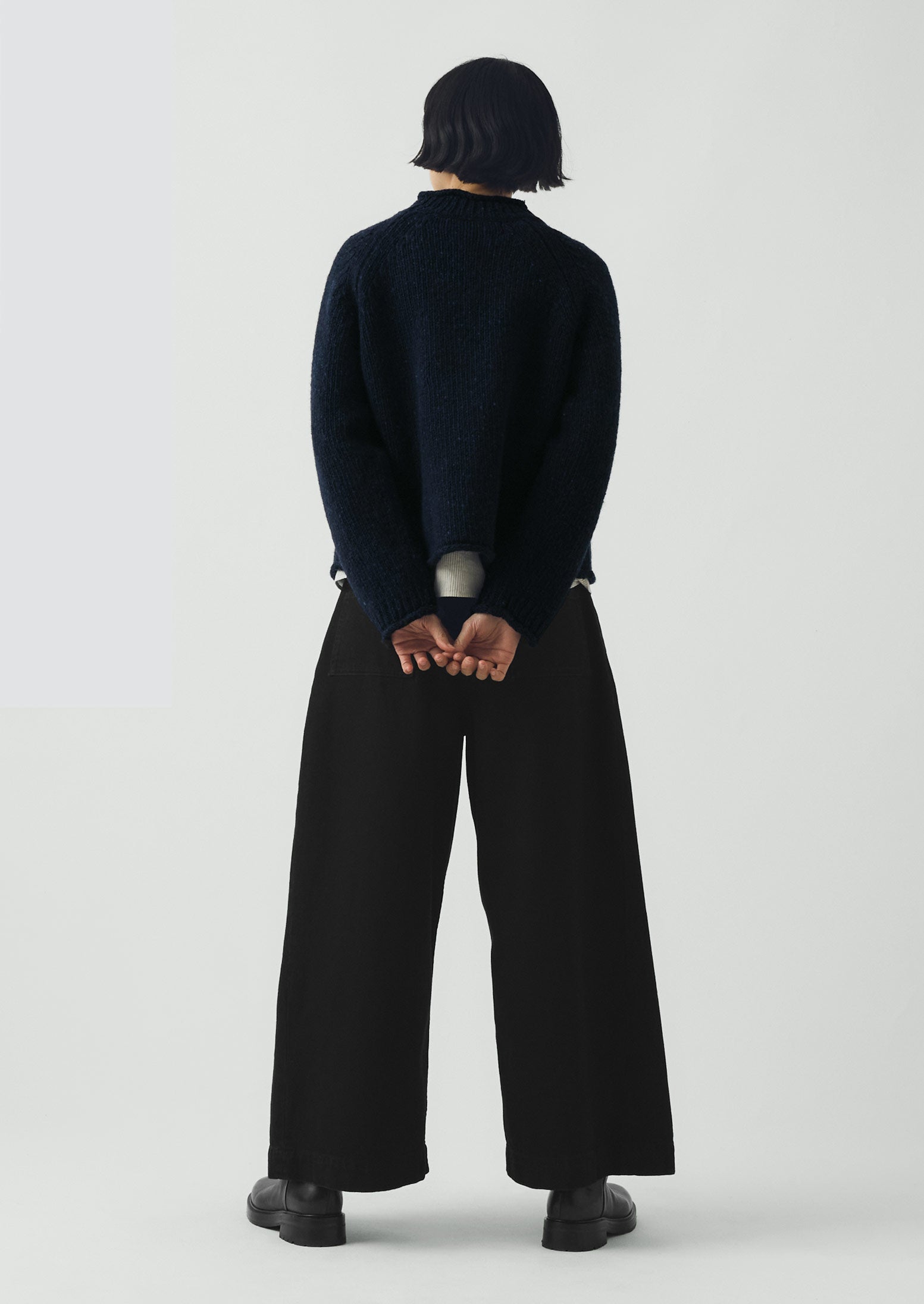 Orla Donegal Wool Sweater | Navy | TOAST