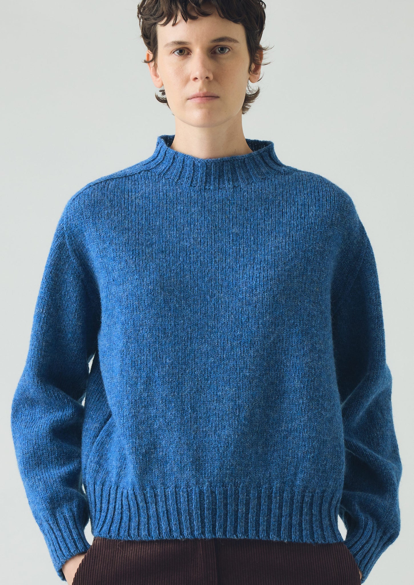 British Wool Sweater | Azure Blue | TOAST