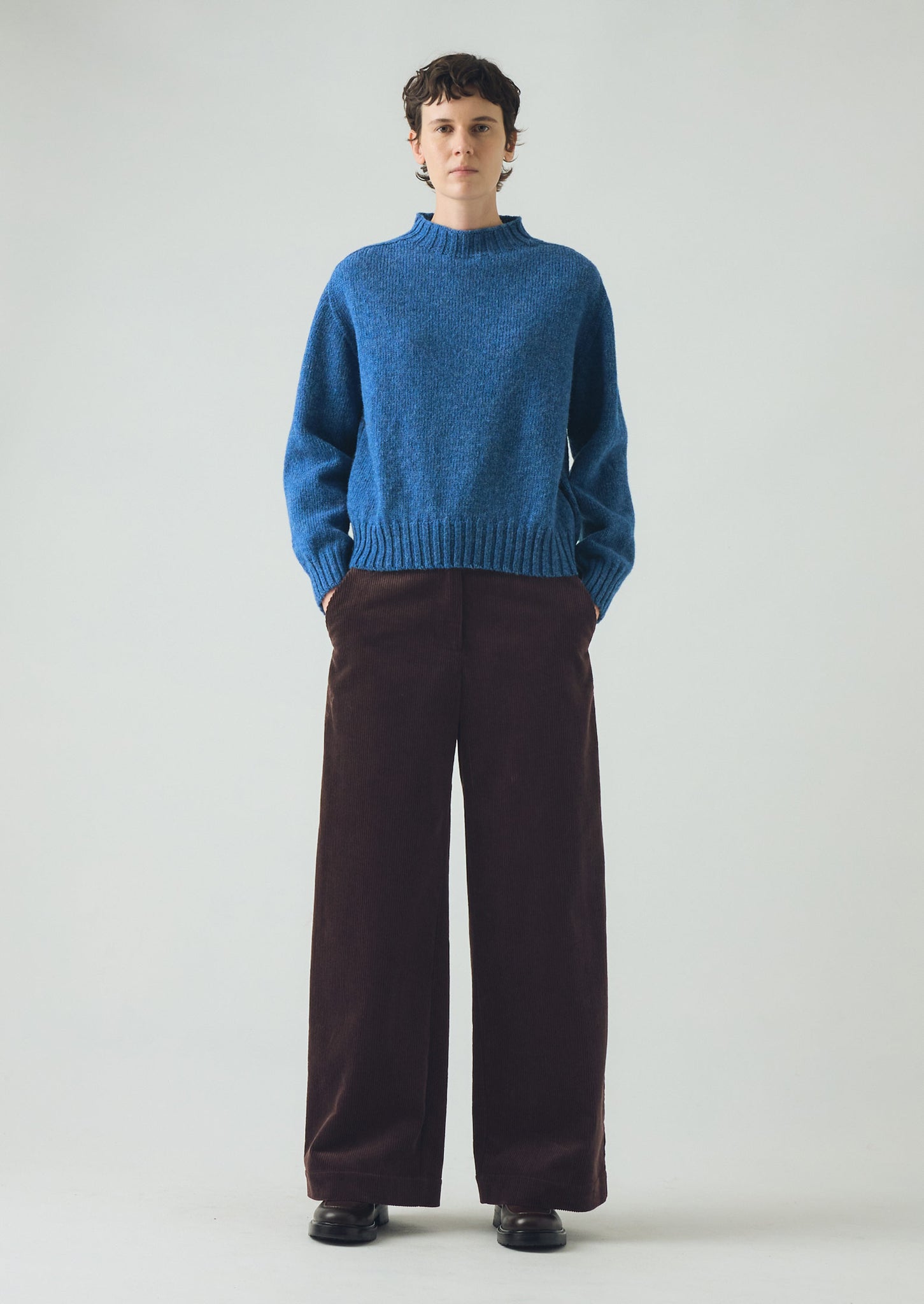 British Wool Sweater | Azure Blue | TOAST