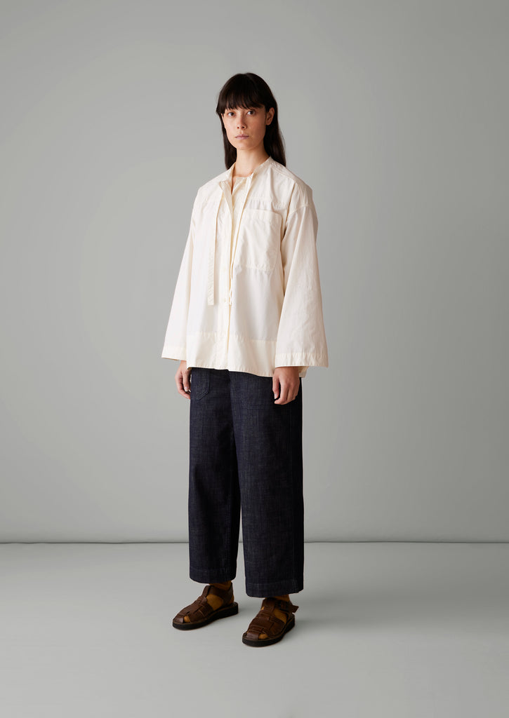 Annie Organic Denim Side Button Jeans | Indigo | TOAST