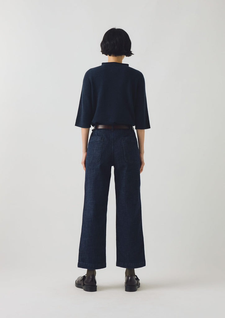 Ashley Organic Cropped Jeans | Indigo | TOAST