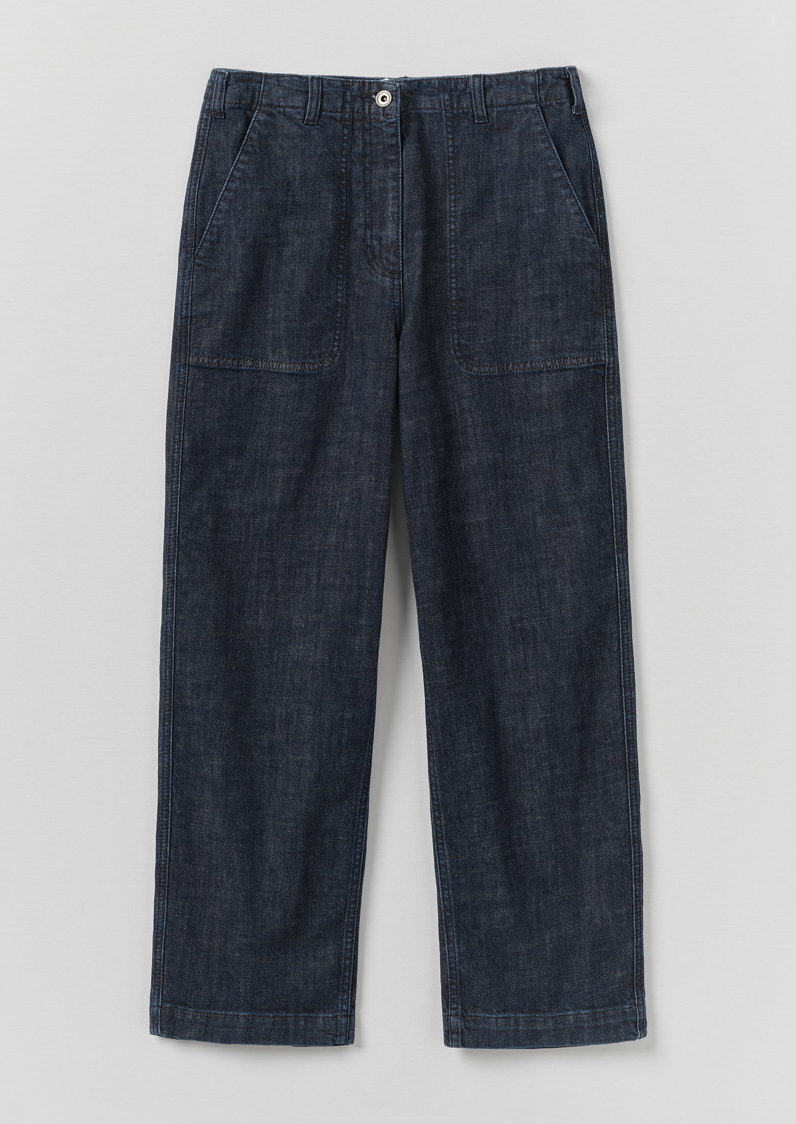 Ashley Organic Cropped Jeans | Indigo | TOAST