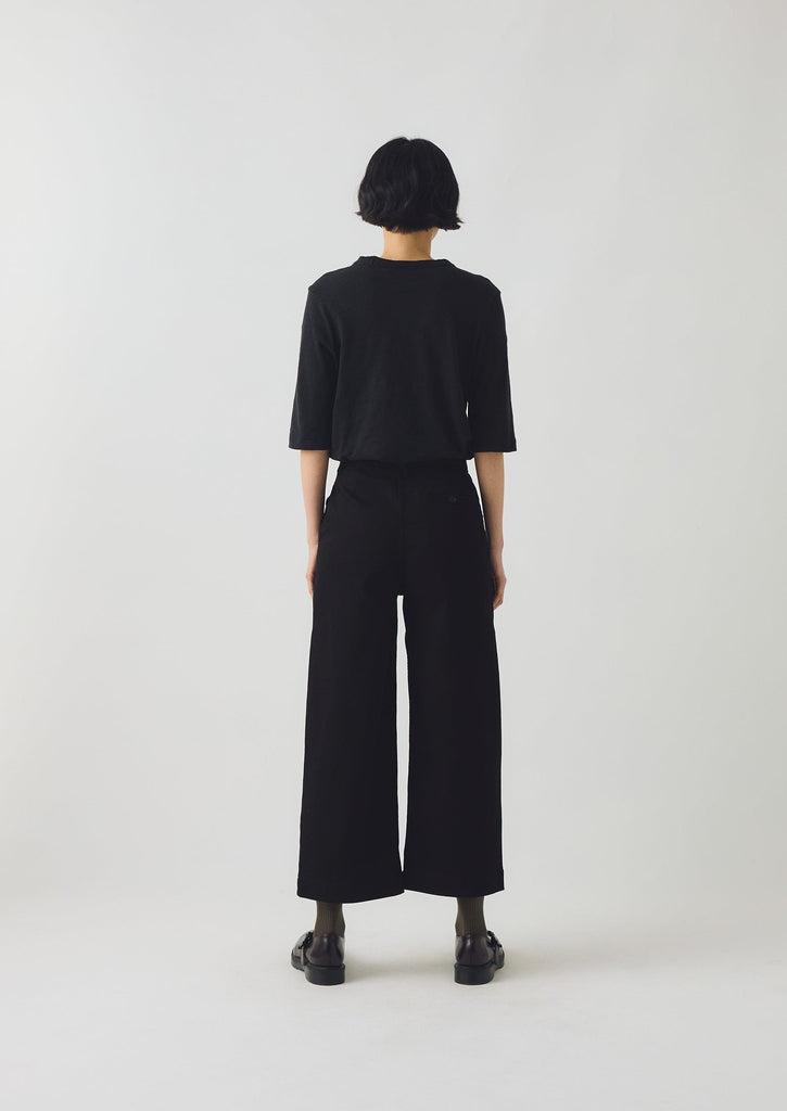 Annie Organic Denim Side Button Jeans | Black | TOAST