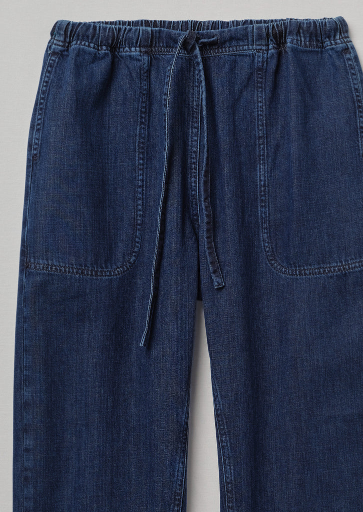 Suki Panelled Denim Trousers | Indigo | TOAST