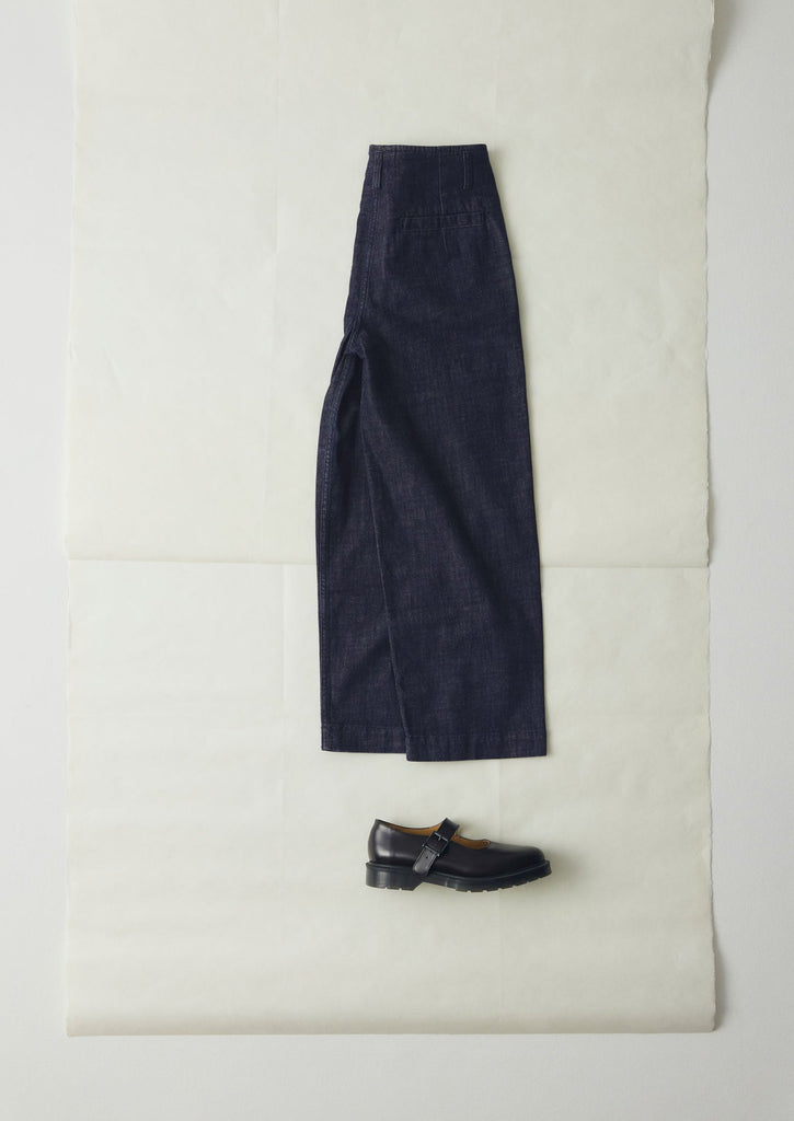 Indigo Denim Workwear Trousers | Indigo | TOAST