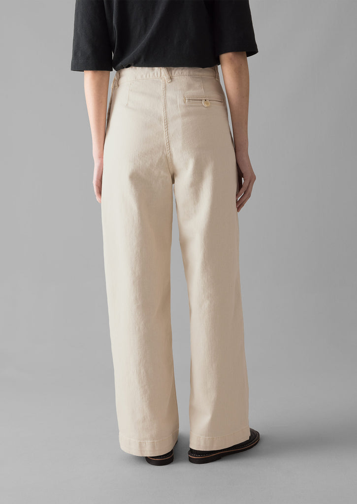Annie Organic Denim Full Length Jeans | Ecru | TOAST