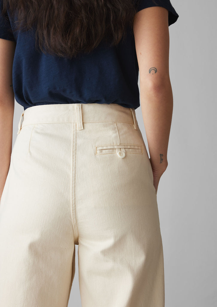 Annie Organic Denim Full Length Jeans | Ecru | TOAST