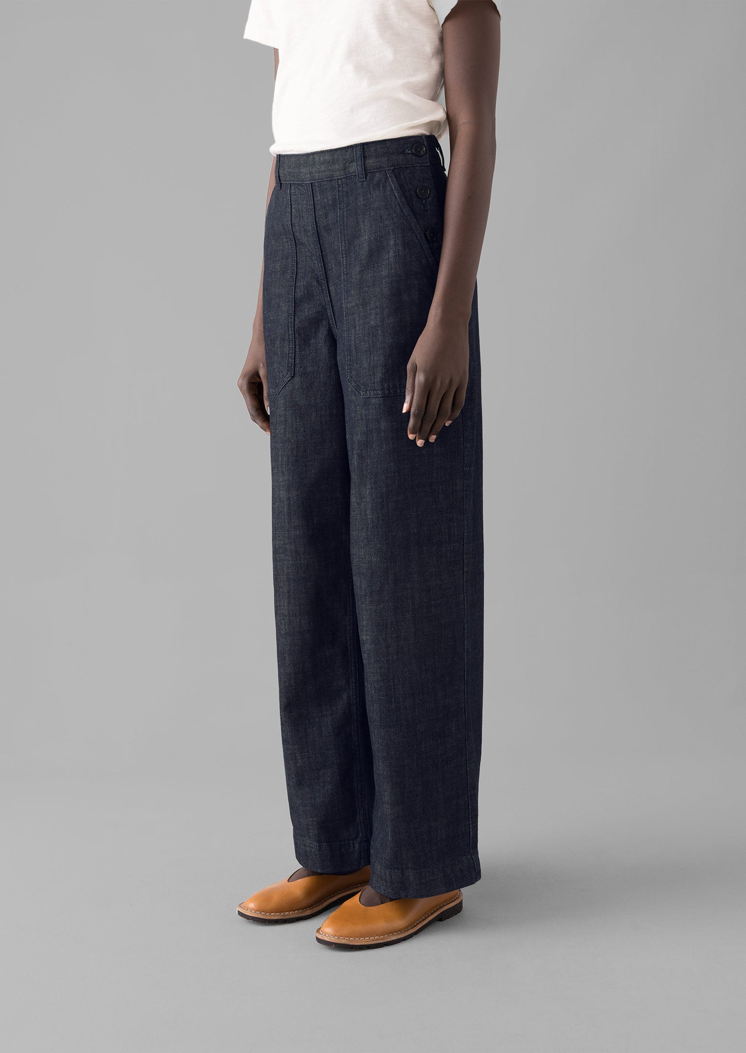 Annie Organic Denim Full Length Jeans | Indigo | TOAST