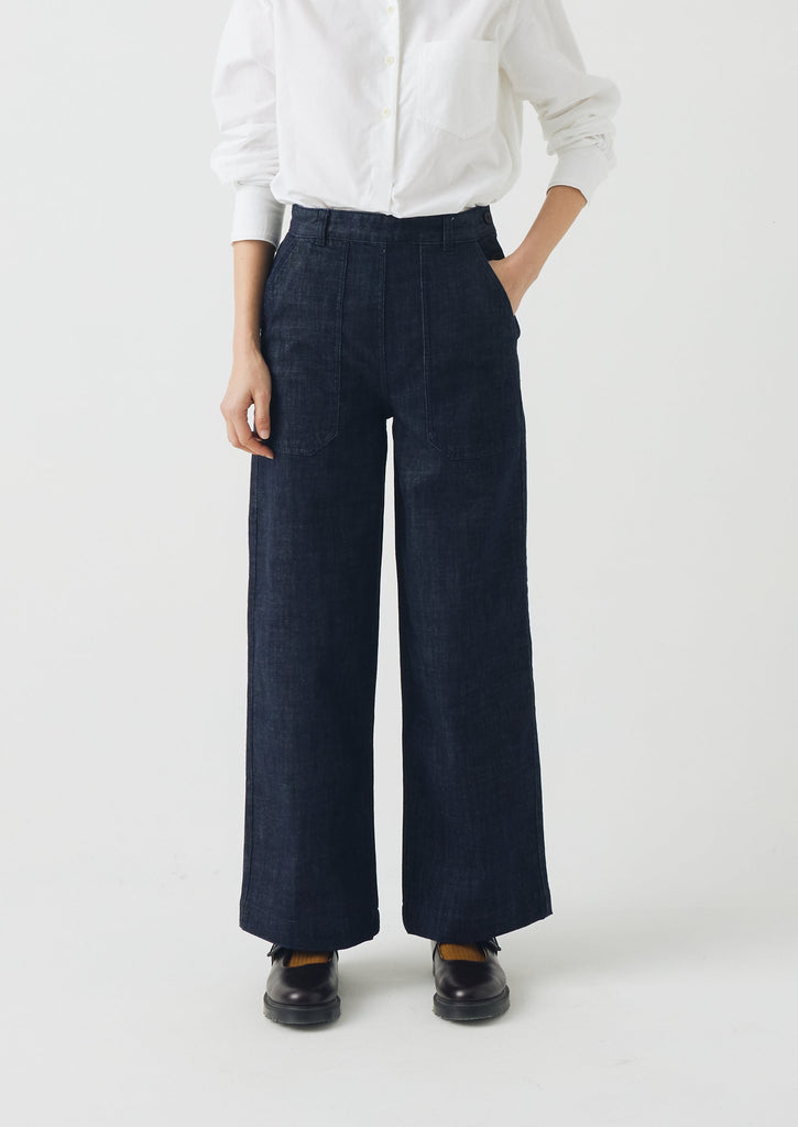 Annie Organic Denim Full Length Jeans | Indigo | TOAST