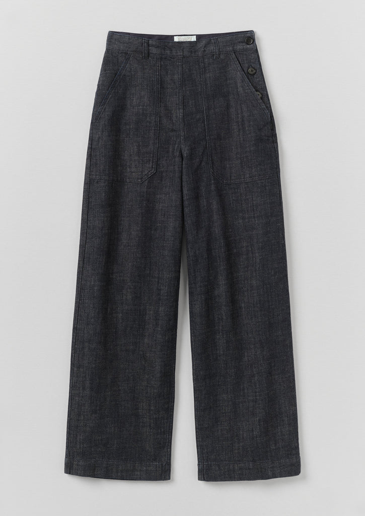 Annie Organic Denim Full Length Jeans | Indigo | TOAST