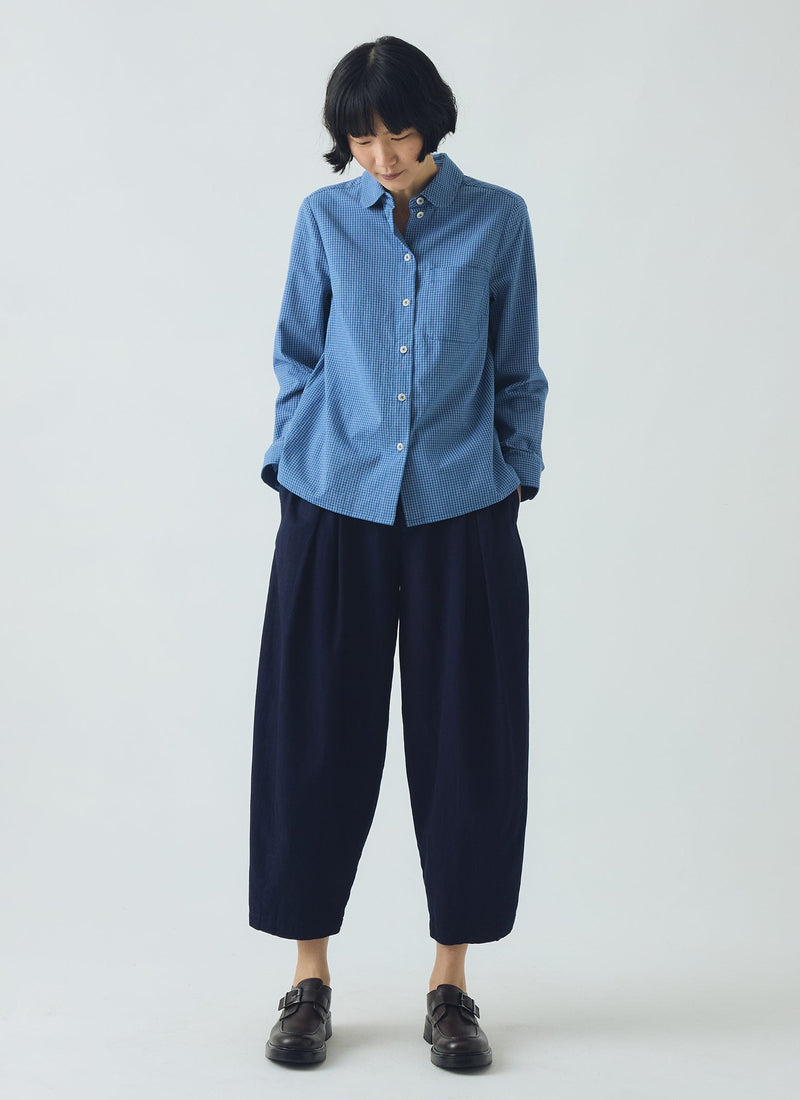 Bronwen Indigo Twill Trousers | Indigo | TOAST
