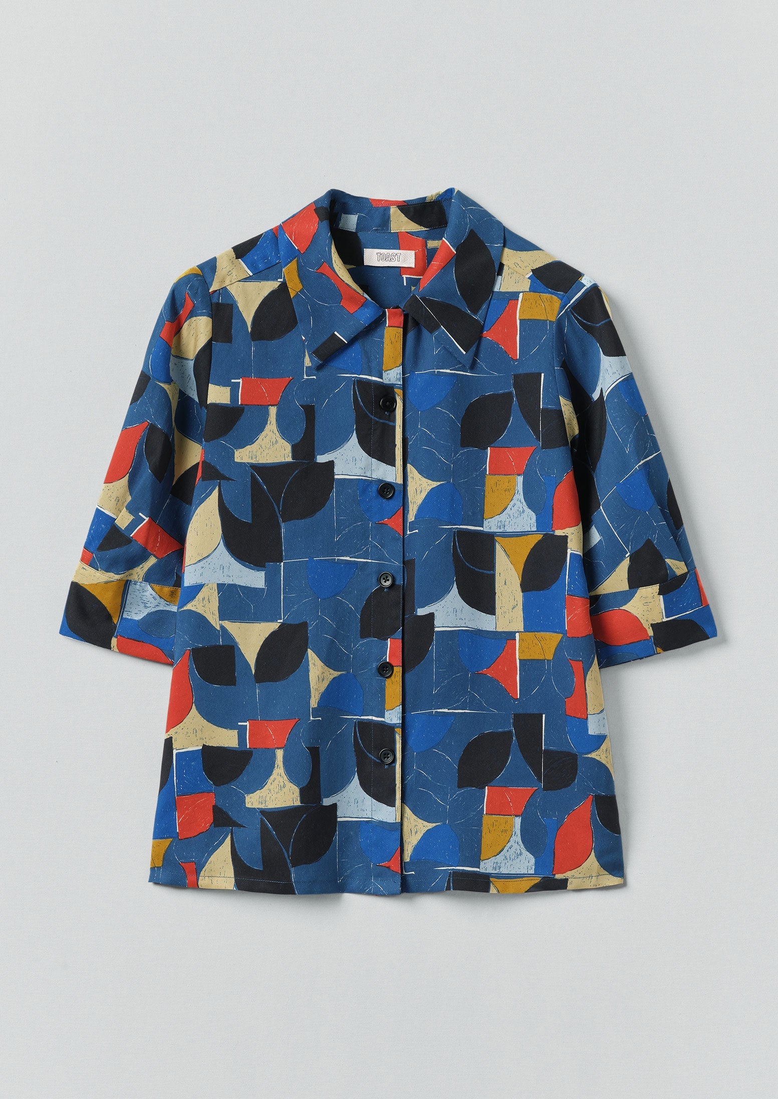Gia Paintbox Print Shirt | Delft | TOAST