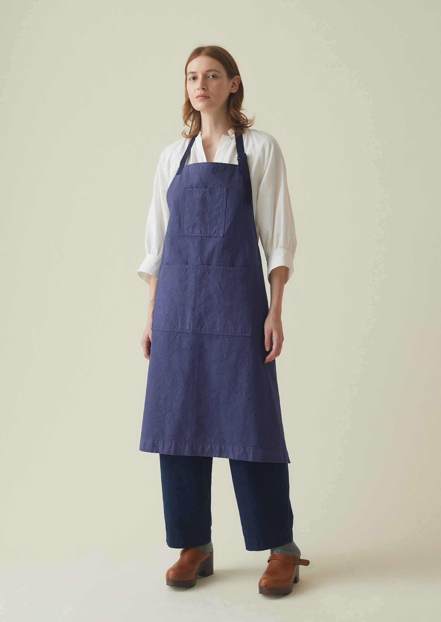 Cotton Canvas Project Apron | Workwear Blue | TOAST